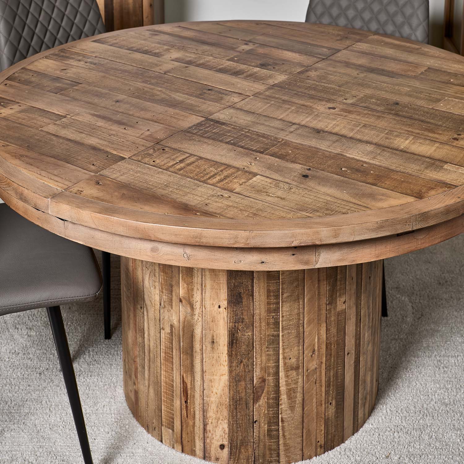 Woods Perth 135-185 Round Extending Dining Table - Woods Furniture
