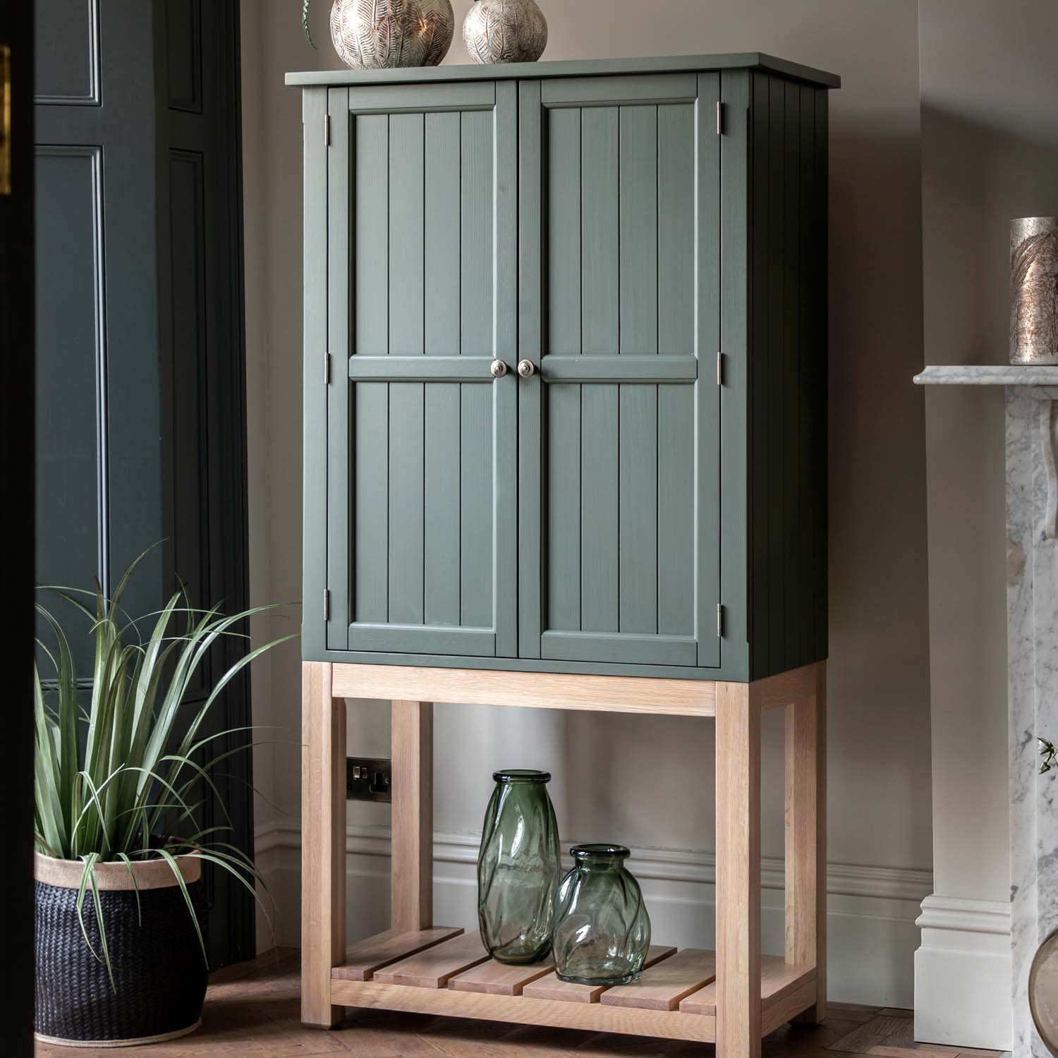 Woods Harrogate 2 Door Cupboard in Moss Woods Furniture