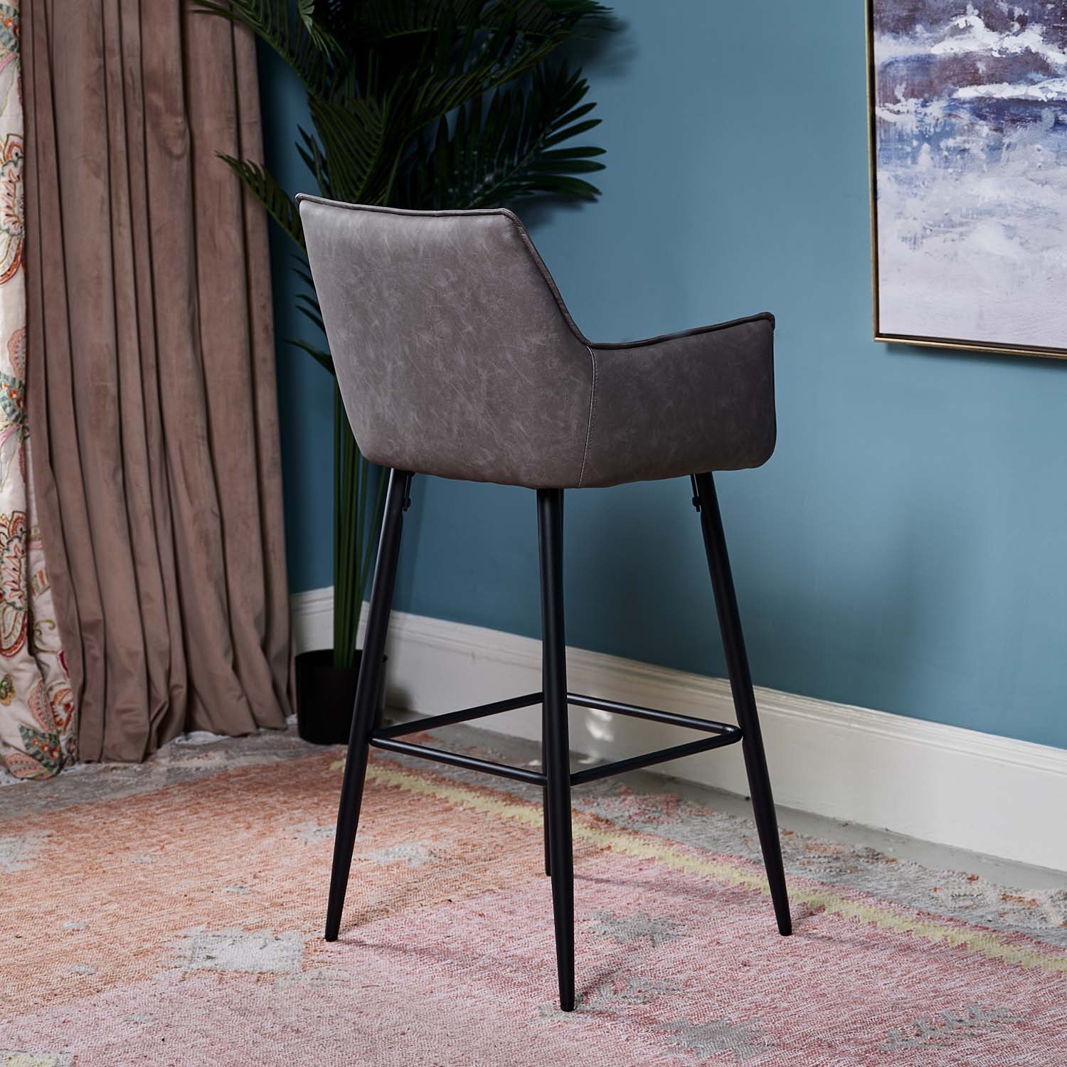 Clearance Marcus Bar Stool - Grey (Set of 2) - Woods Furniture
