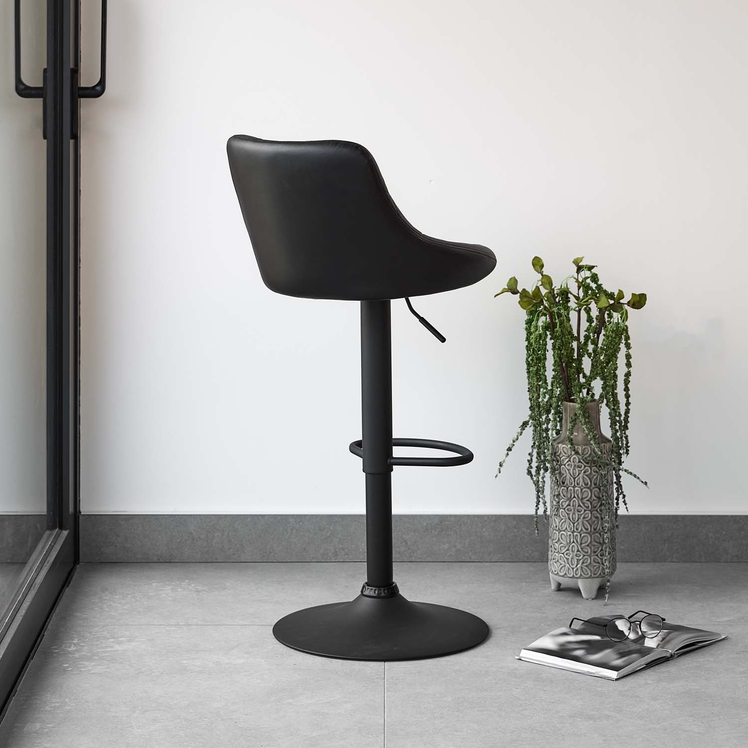 Woods Jonathan Bar Stool in Black - Woods Furniture