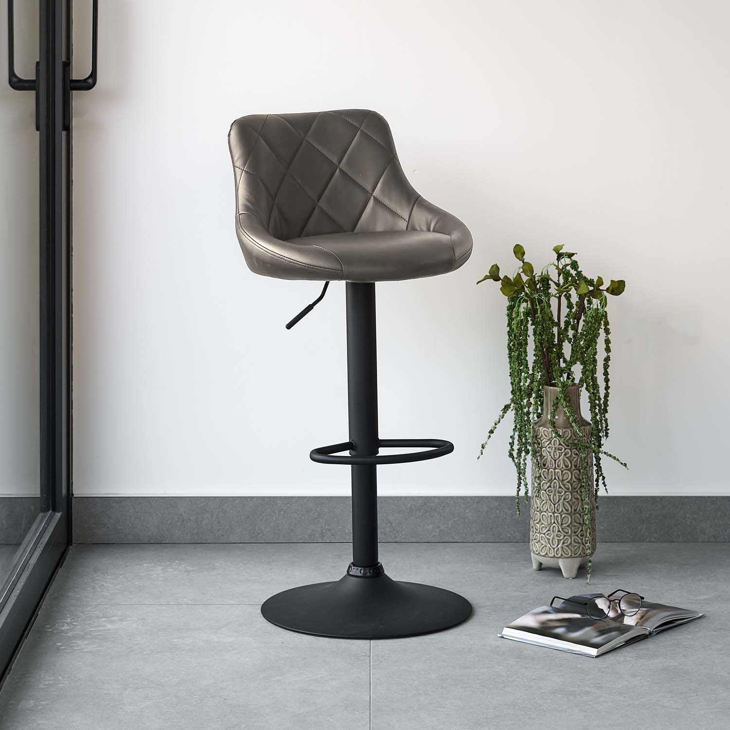 Woods Jonathan Bar Stool in Grey - Woods Furniture