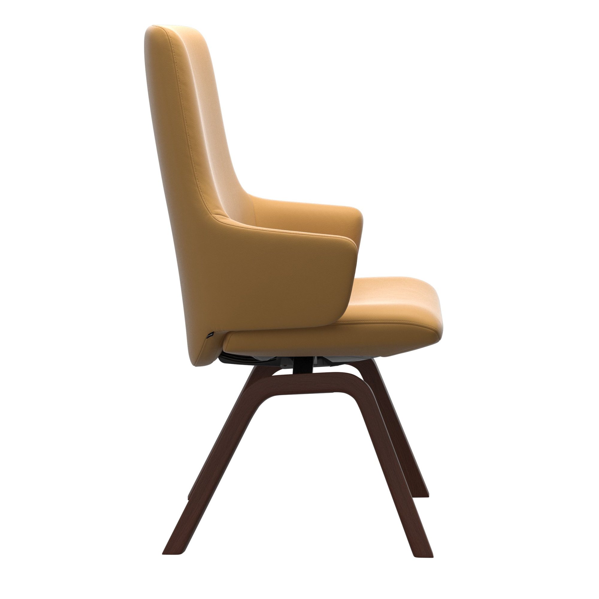 Stressless Laurel High Back Dining Chair with Contemporary Base - Woods ...