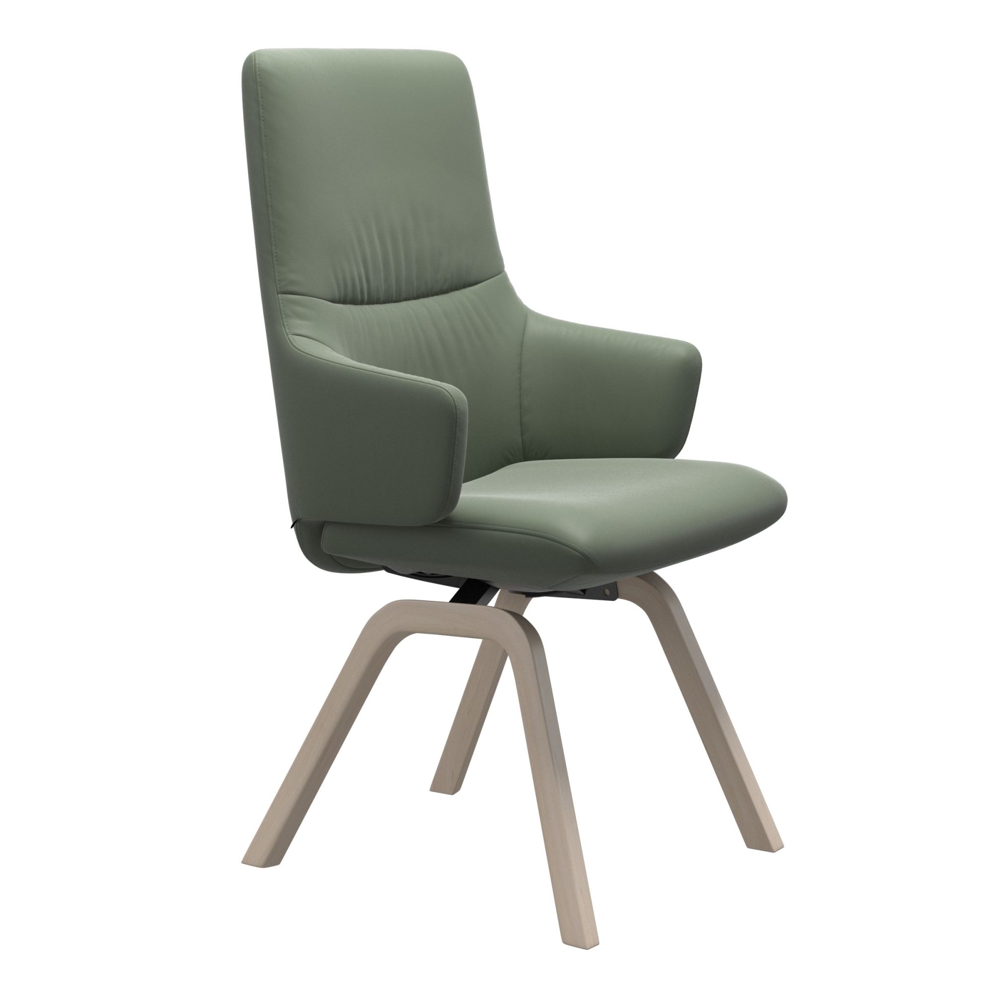 Stressless Mint High Back Dining Chair with Contemporary Base - Woods ...