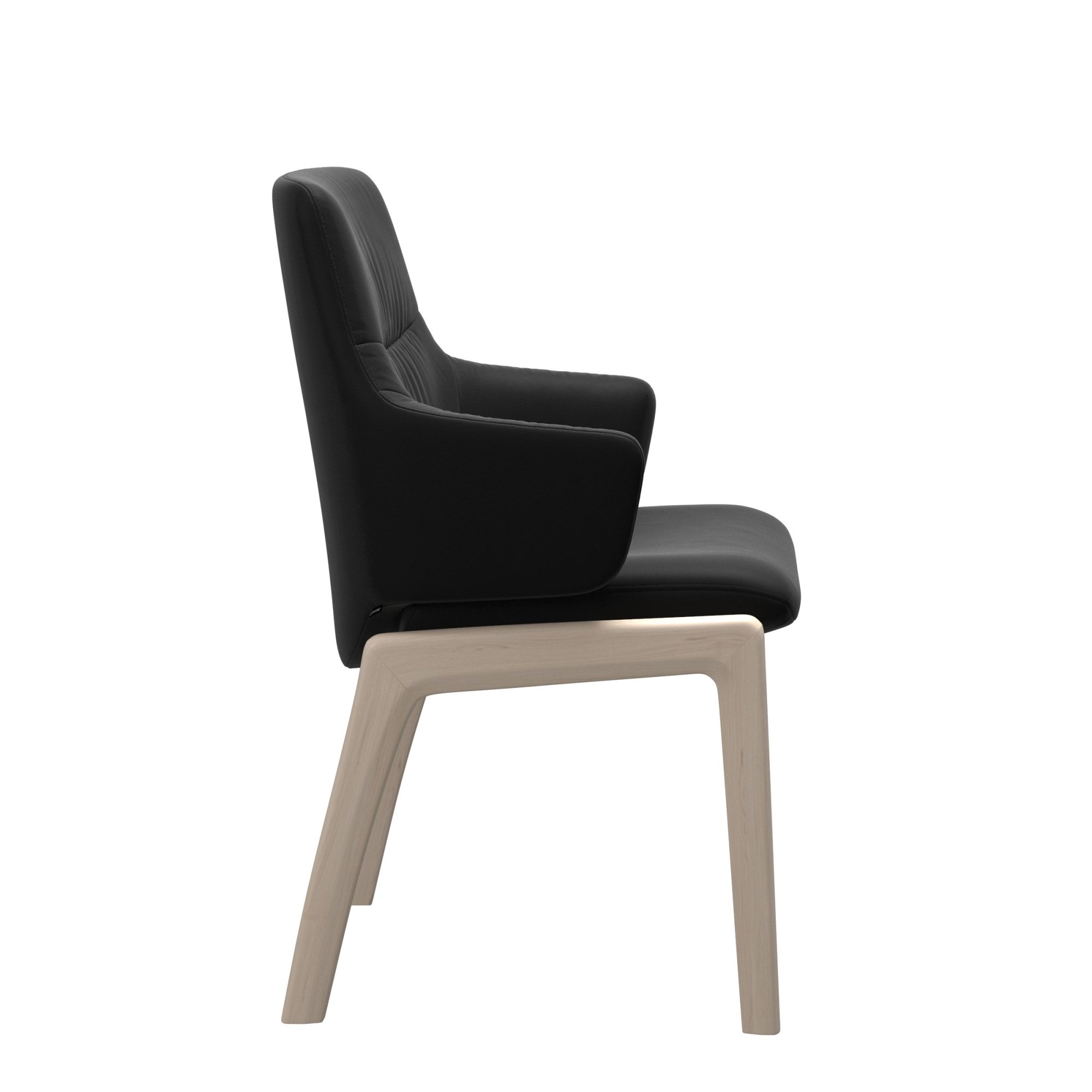 Stressless Mint Low Back Dining Chair with Traditional Base - Woods ...