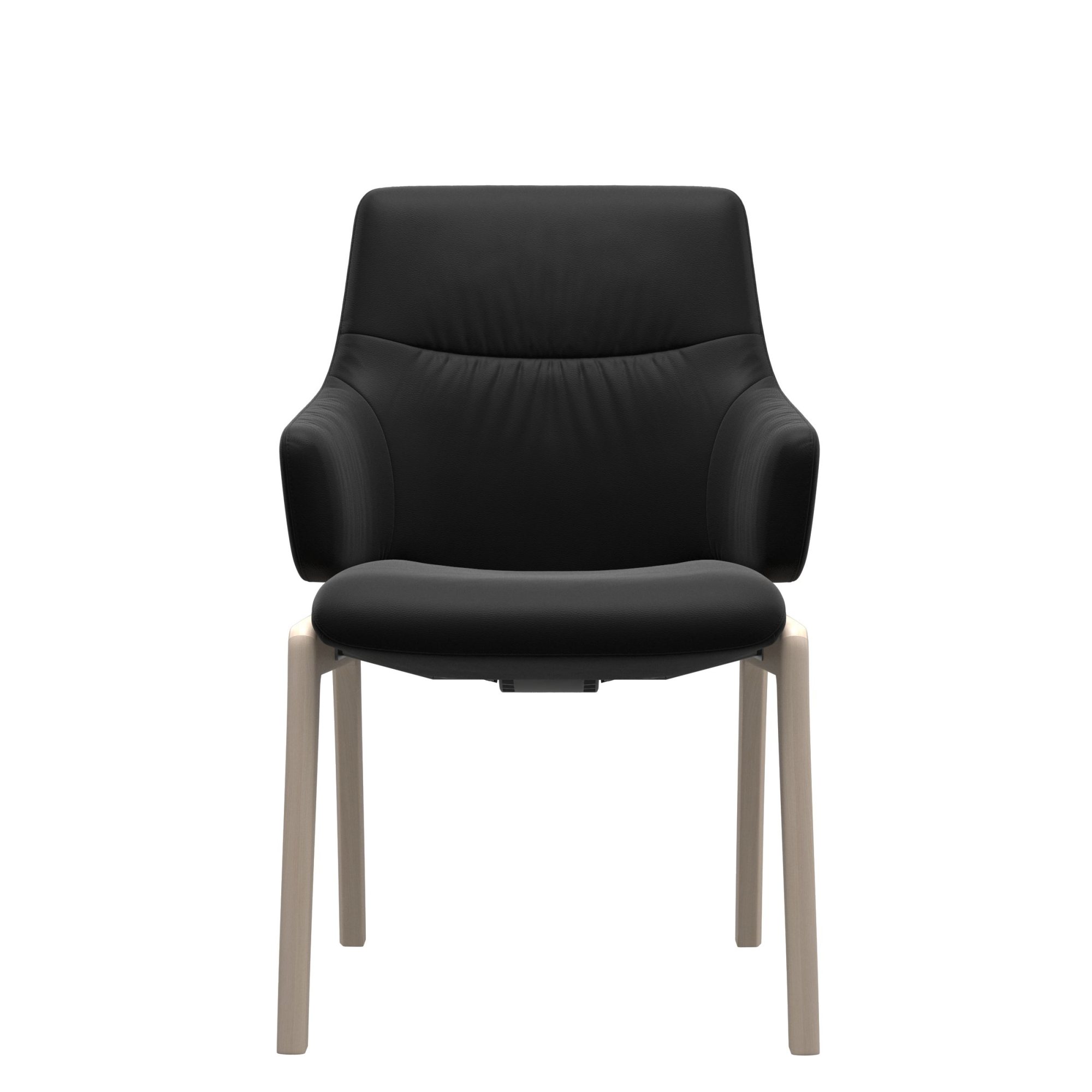 Stressless Mint Low Back Dining Chair with Traditional Base - Woods ...