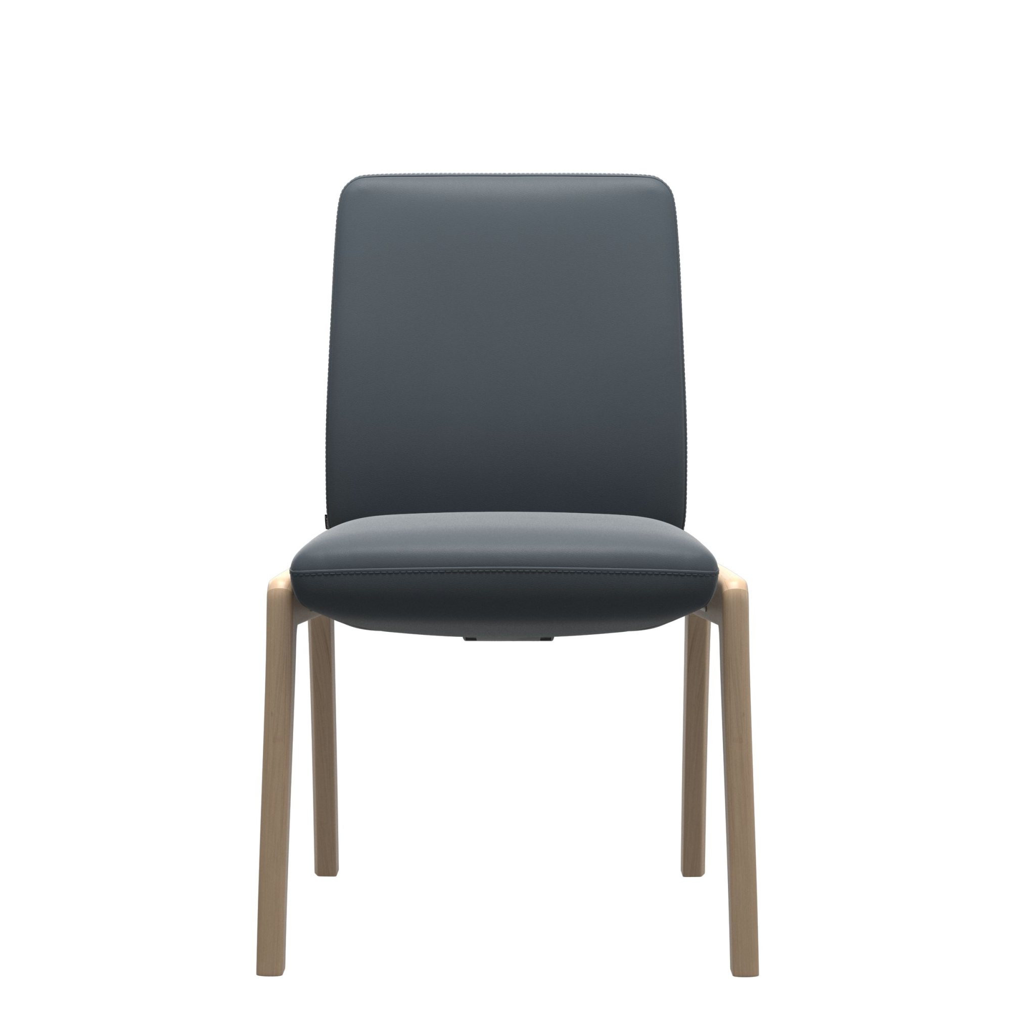 Stressless Vanilla Low Back Dining Chair with Traditional Base - Woods ...