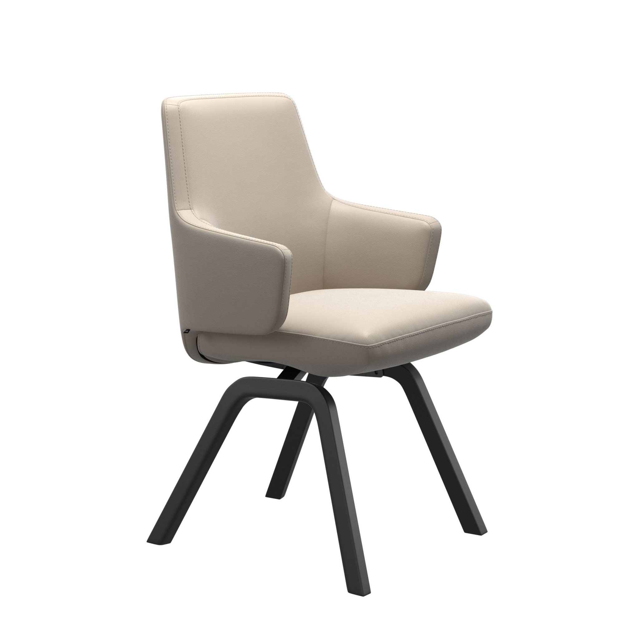 Stressless Vanilla Low Back Dining Chair with Contemporary Base - Woods ...