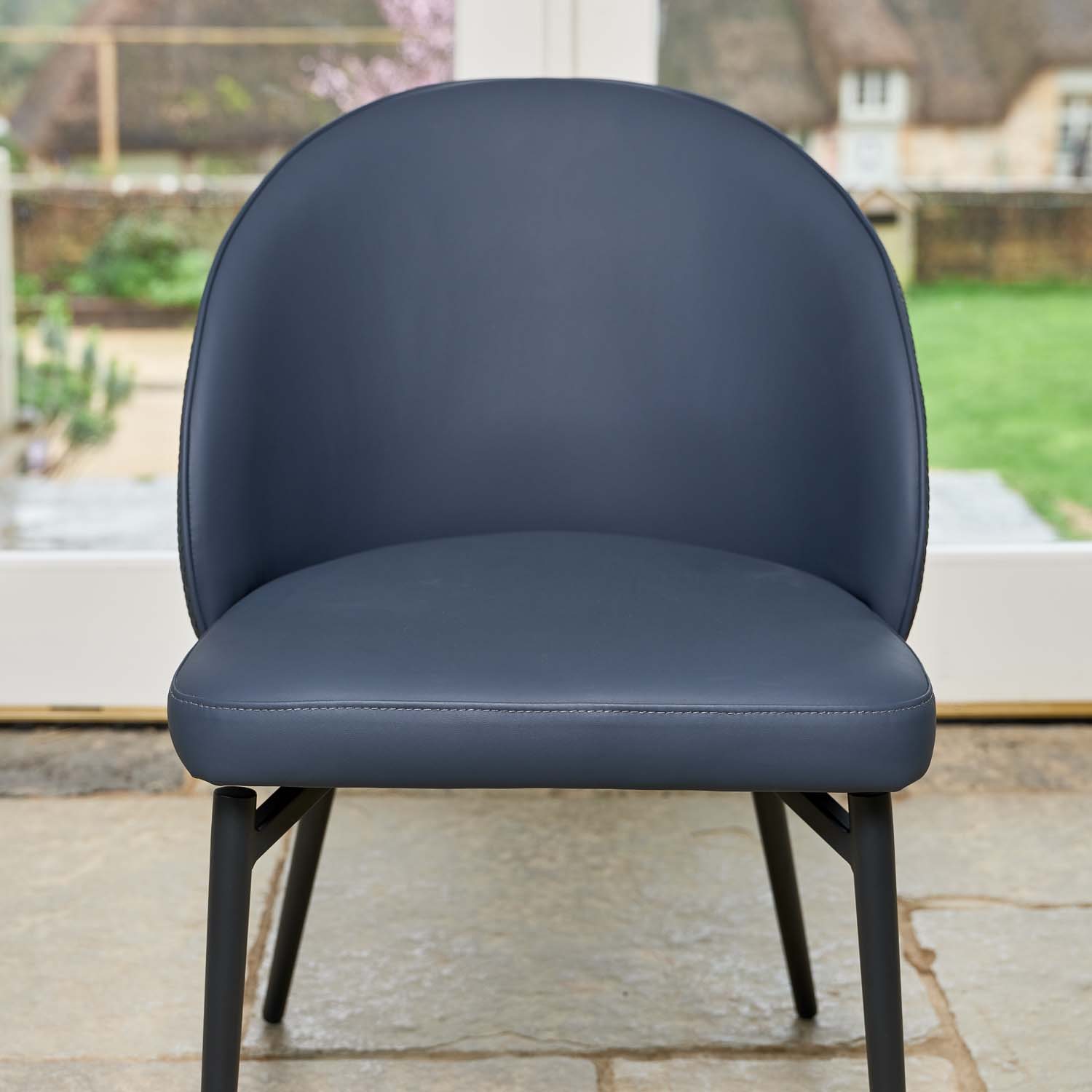 Woods Jupiter Navy Dining Chair (Set of 2) - Woods Furniture