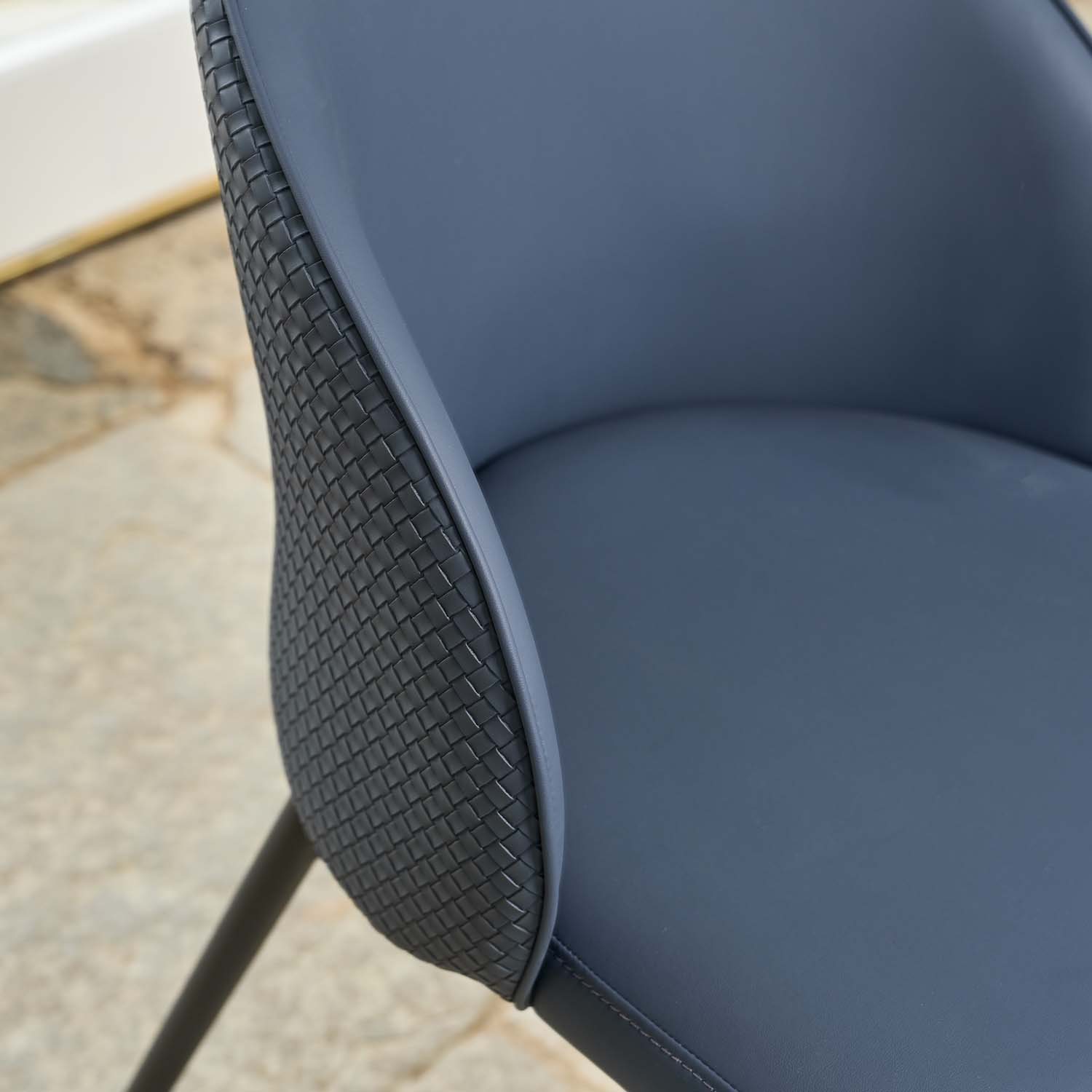 Woods Jupiter Navy Dining Chair (Set of 2) - Woods Furniture