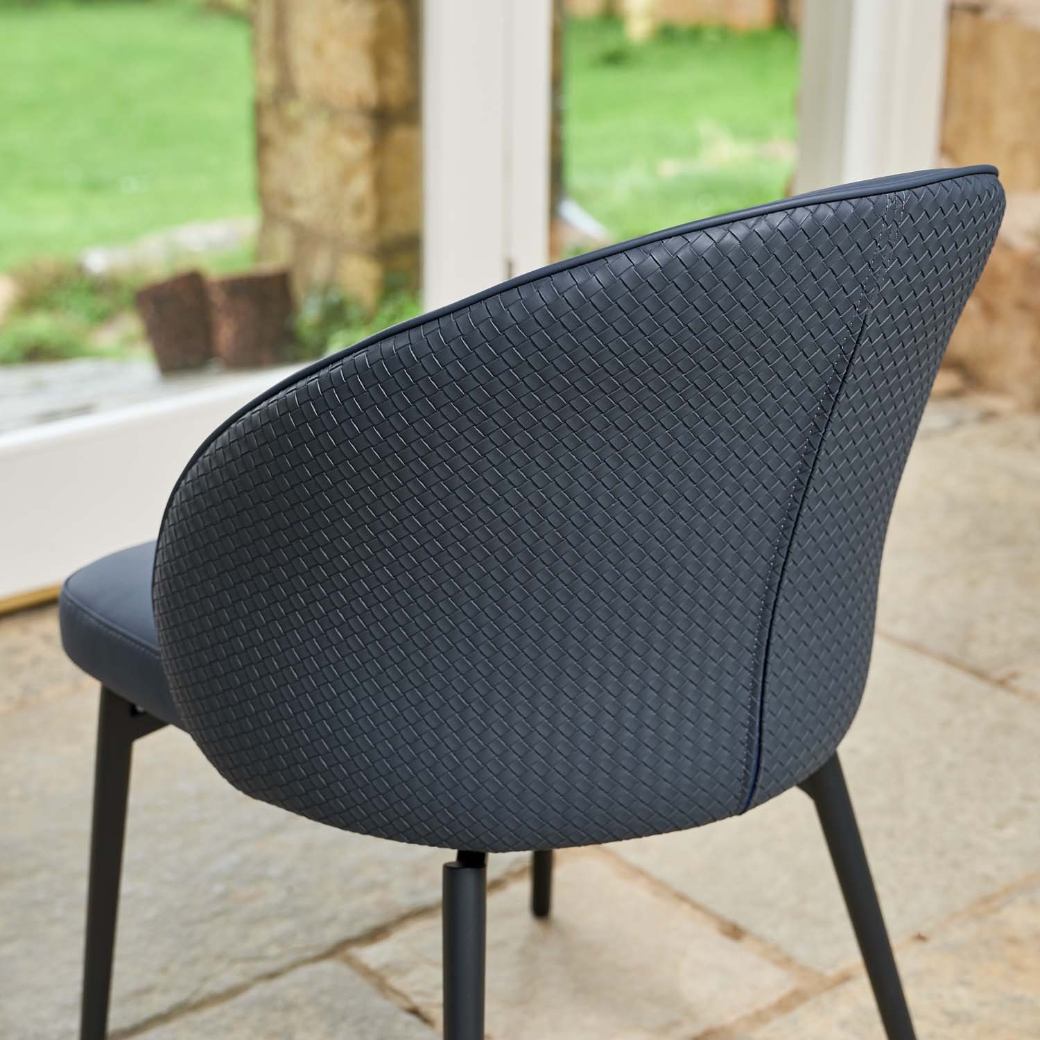 Woods Jupiter Navy Dining Chair (Set of 2) - Woods Furniture