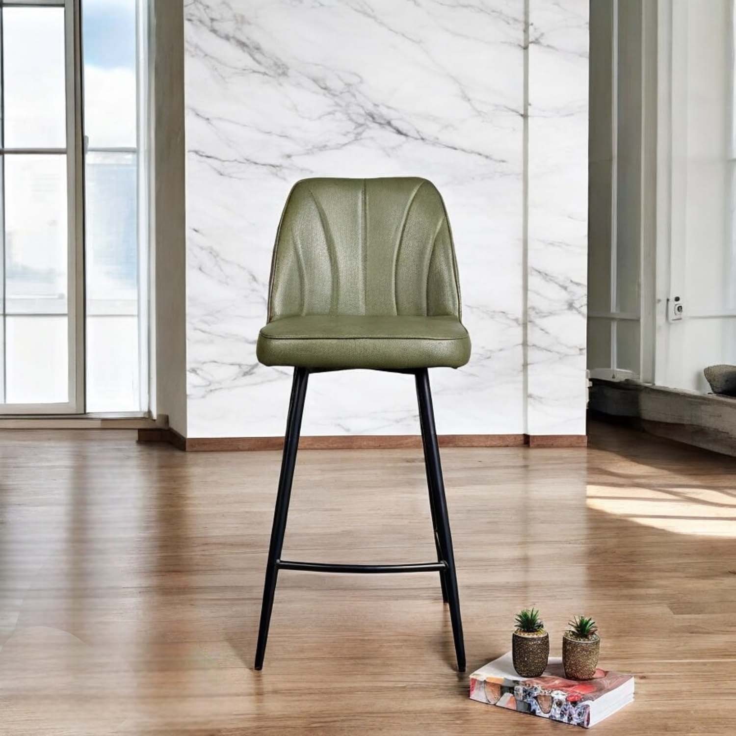 Woods Walton Bar Stool - Olive Green - Woods Furniture