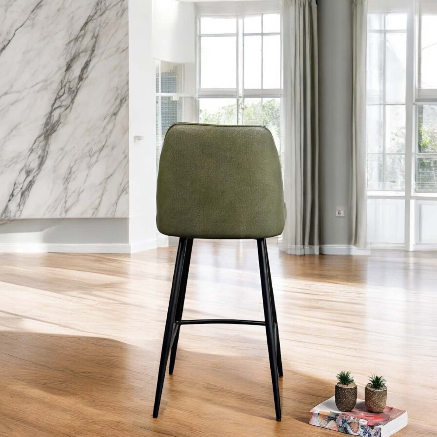 Woods Walton Bar Stool - Olive Green - Woods Furniture