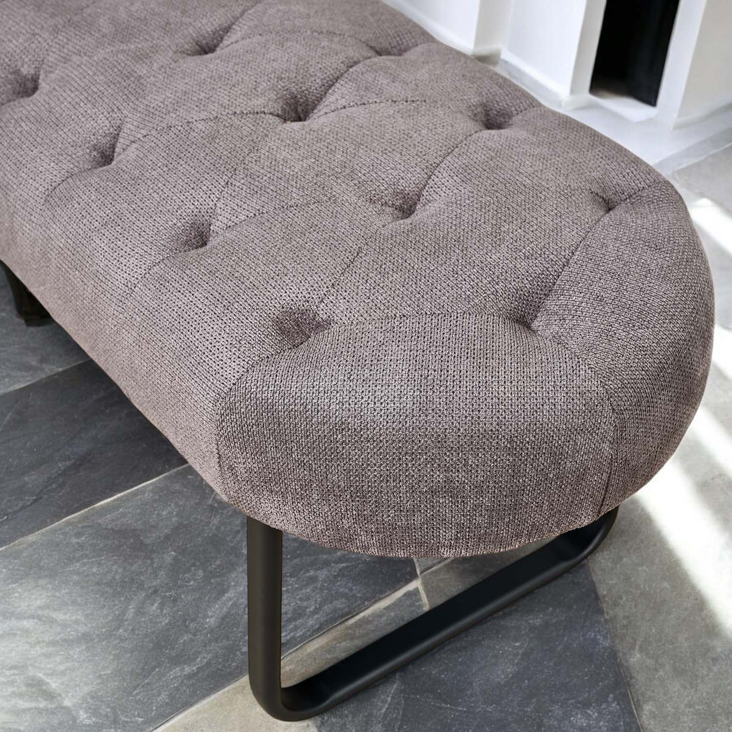 Woods Frampton Flat Bench Anthracite - Woods Furniture