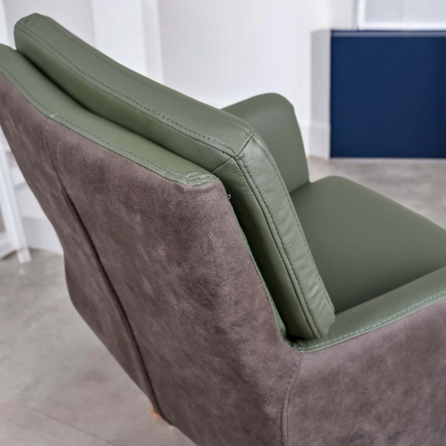 Woods Messina Green Leather Dining Chair (Set of 2) - Woods Furniture