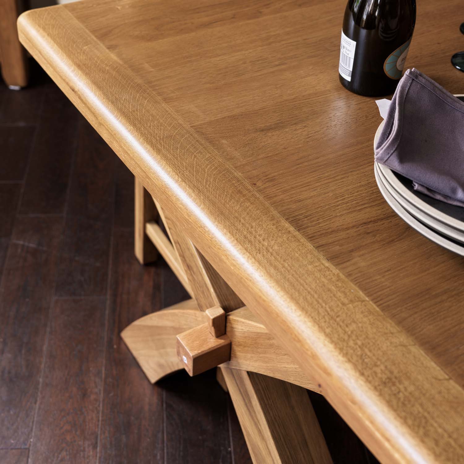 Woods Ledbury 200-250cm Extending Dining Table with X Legs - Woods ...