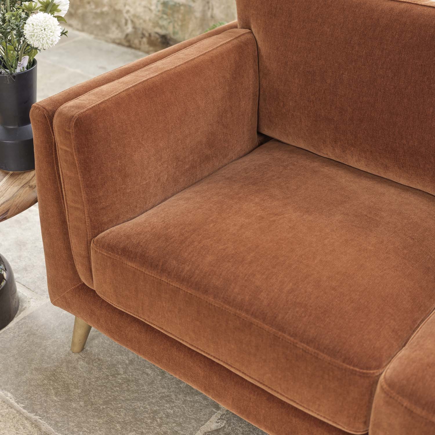 Woods Harris 2 Seater Sofa in Rust - Woods Furniture