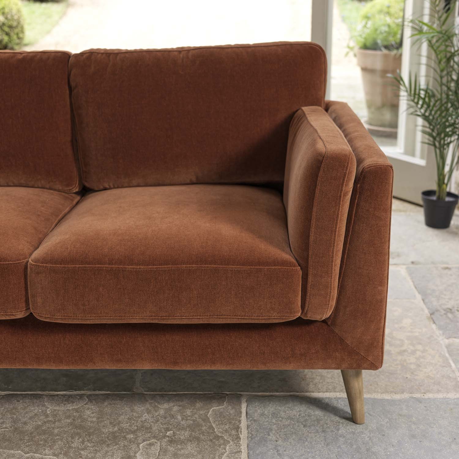 Woods Harris 2 Seater Sofa in Rust - Woods Furniture