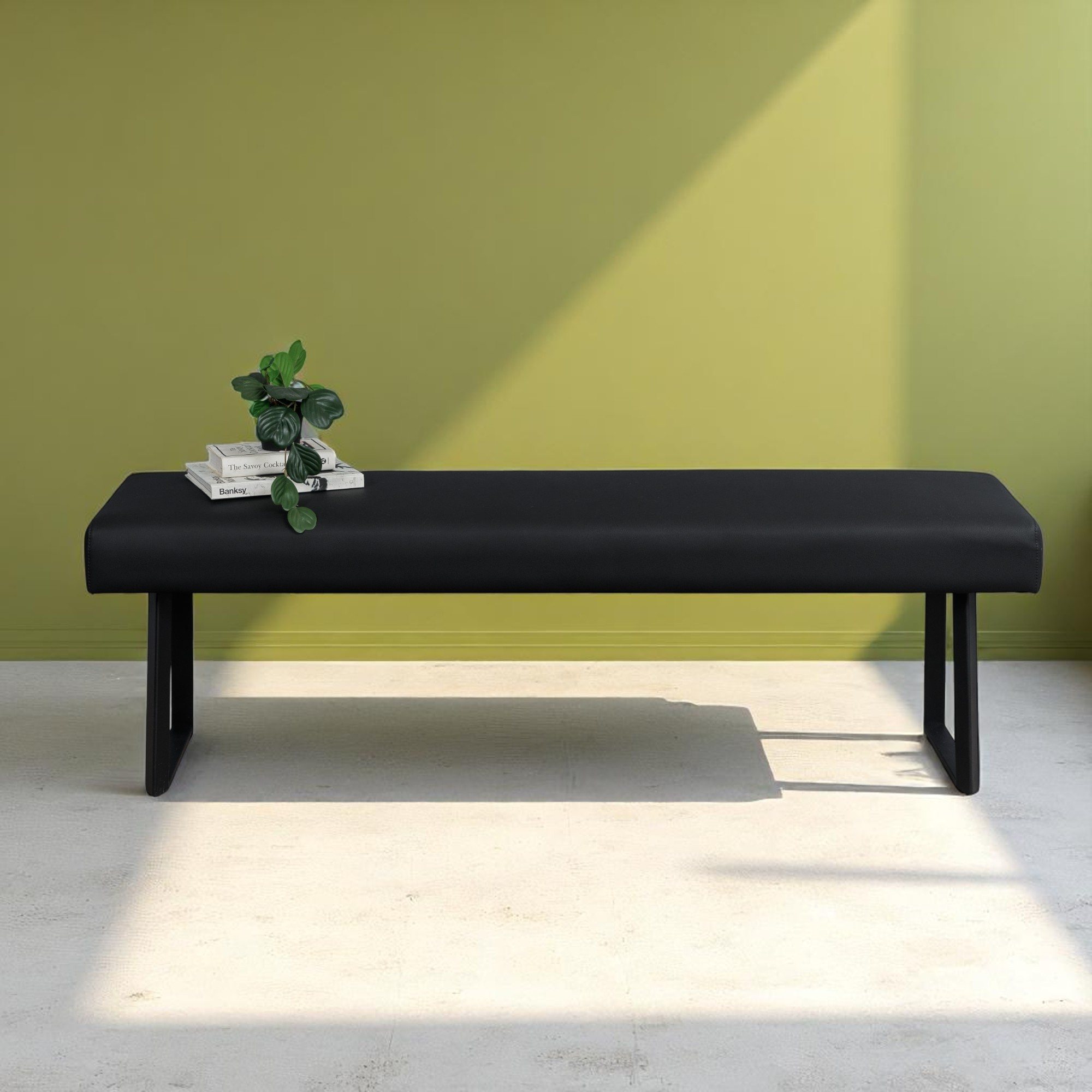 Woods Jupiter Flat Bench in Black - Woods Furniture