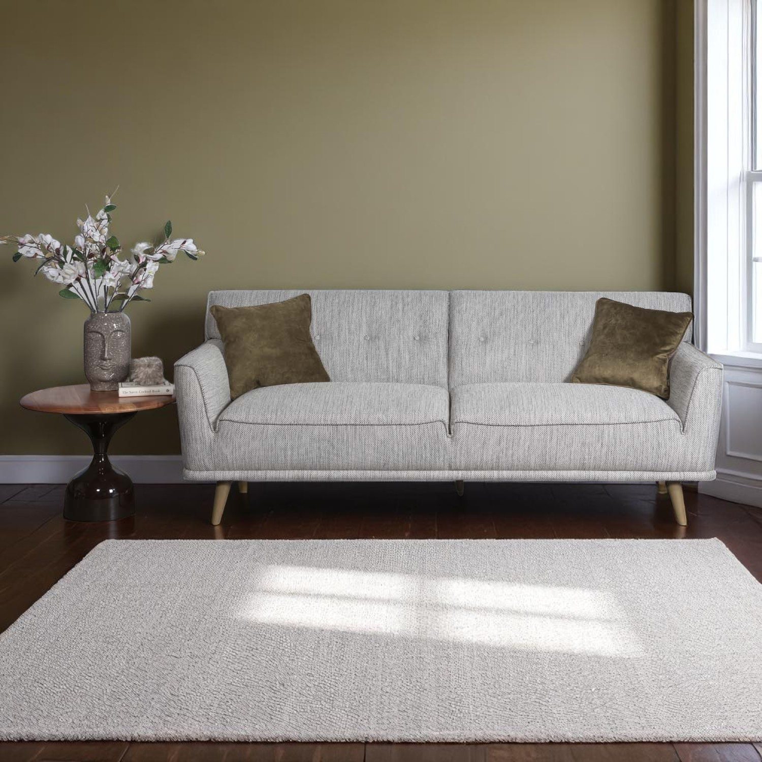 Derwent 3 Seater Sofa in Light Grey - Woods Furniture
