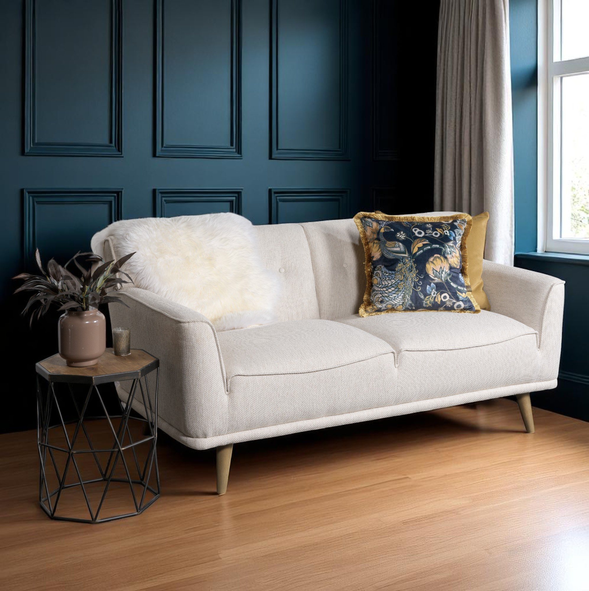 Woods Derwent 2 Seater Sofa in Cream - Woods Furniture