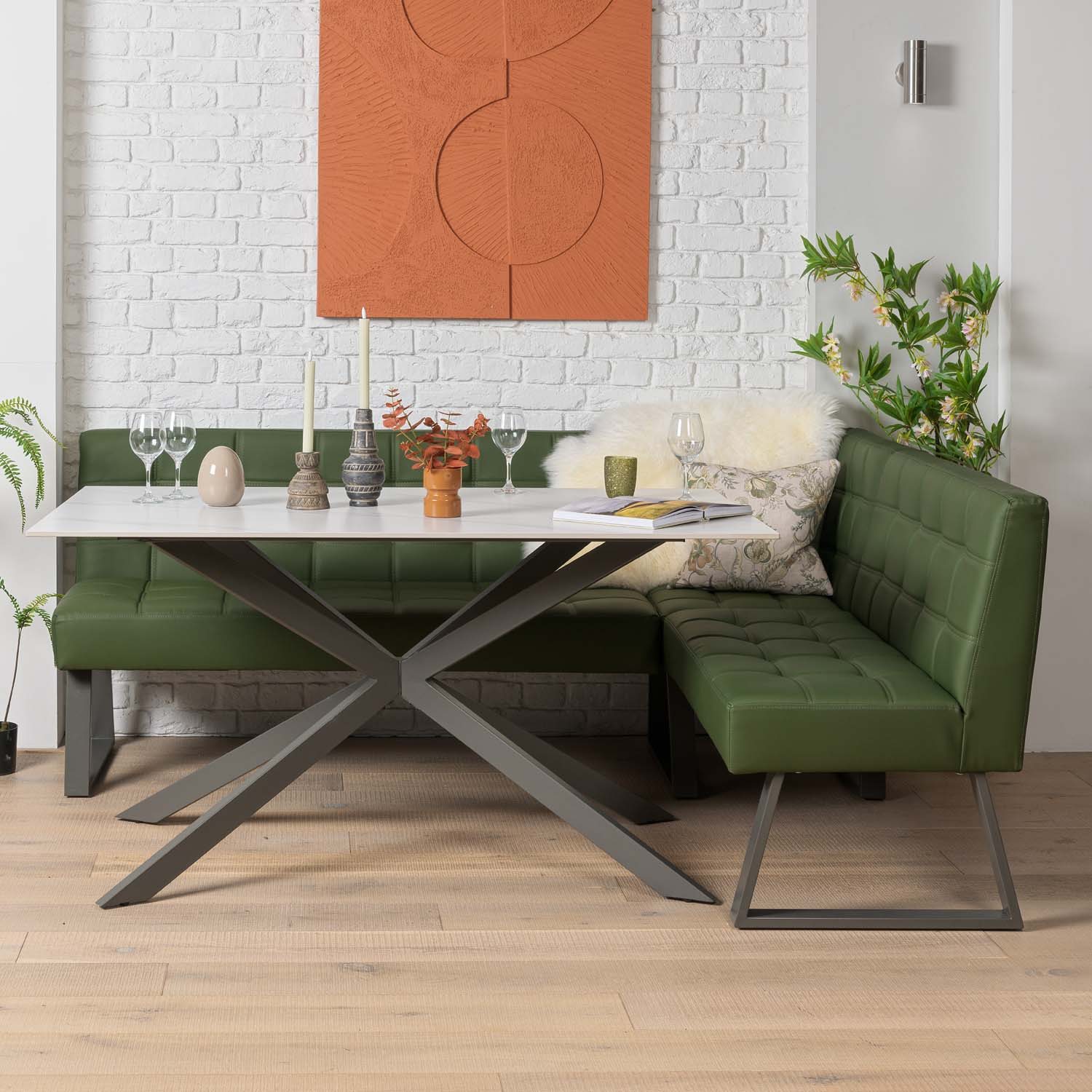 Woods Saturn Dining Table 150cm in White - Woods Furniture