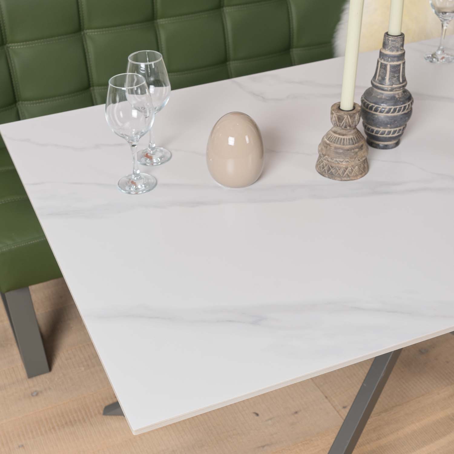 Woods Saturn Dining Table 150cm in White - Woods Furniture