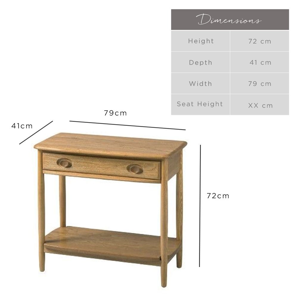 Ercol Console Table | Buy Ercol Windsor Console Table - Woods Furniture