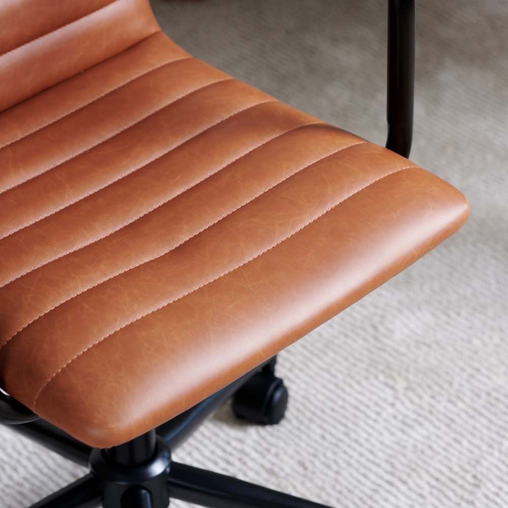 Trend Adjustable Desk Chair - Vintage Brandy | Adjustable Desk Chair ...