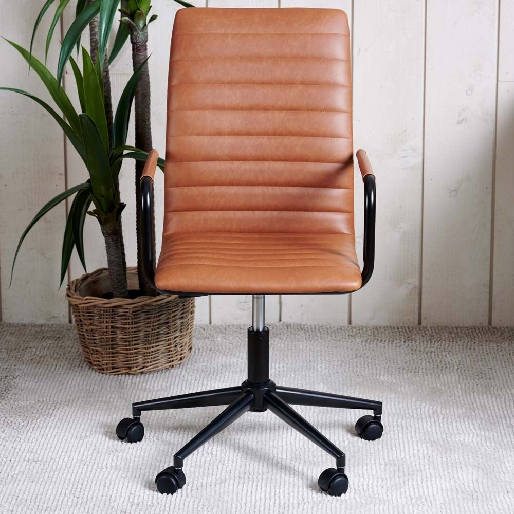 Trend Adjustable Desk Chair - Vintage Brandy | Adjustable Desk Chair ...