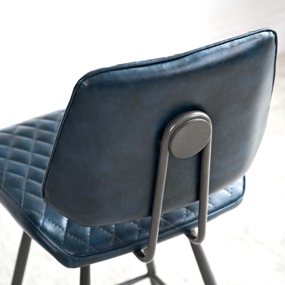 Digby Bar Stool - Dark Blue - Woods Furniture