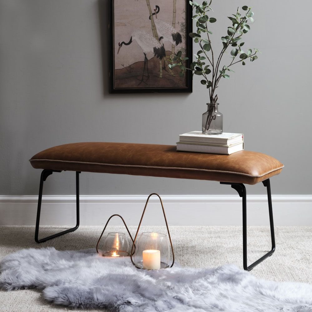 Hardy Low Dining Bench - Tan | Dining Bench Tan - Woods Furniture