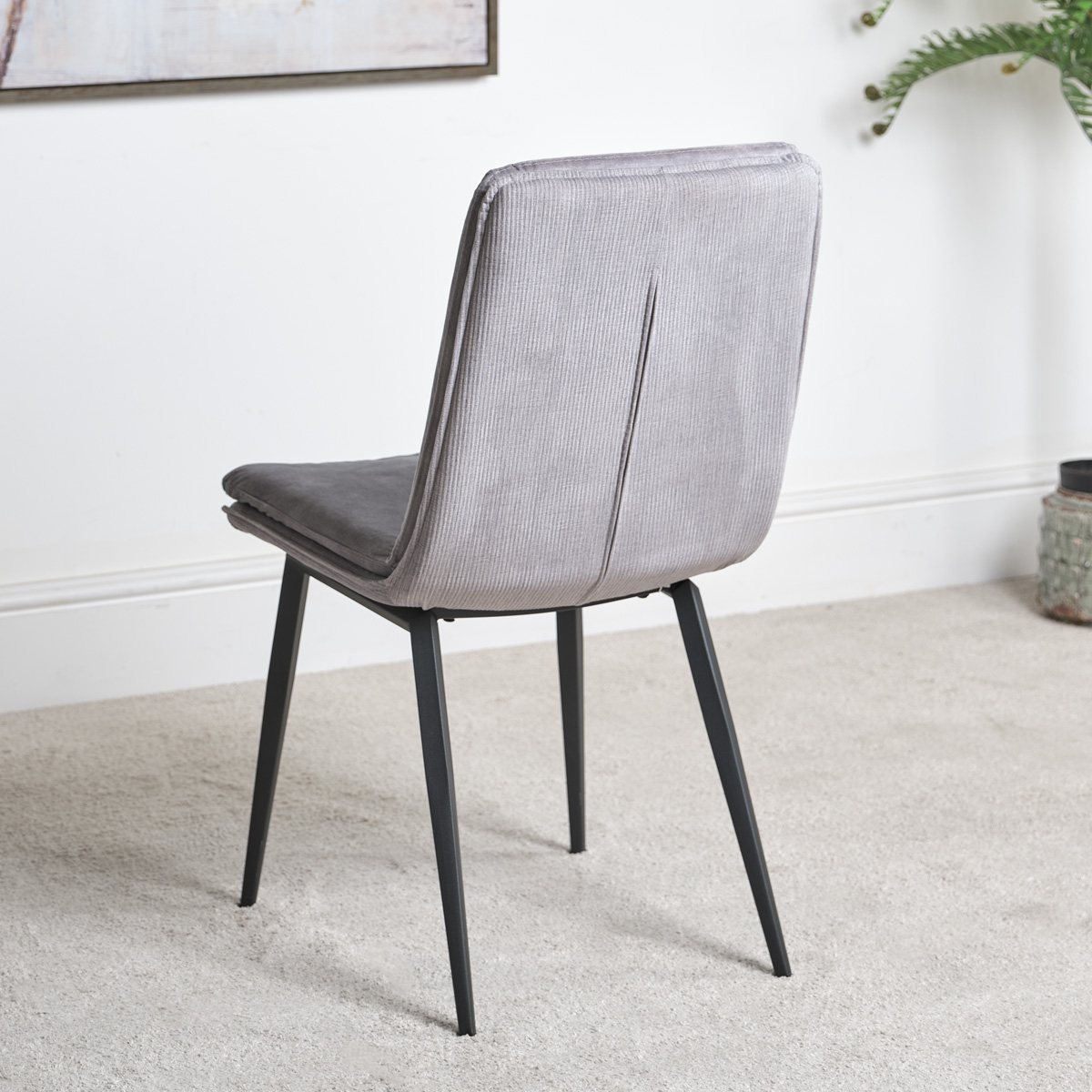 Jacob Dining Chair Pair, Grey - CLEARANCE - Woods Furniture
