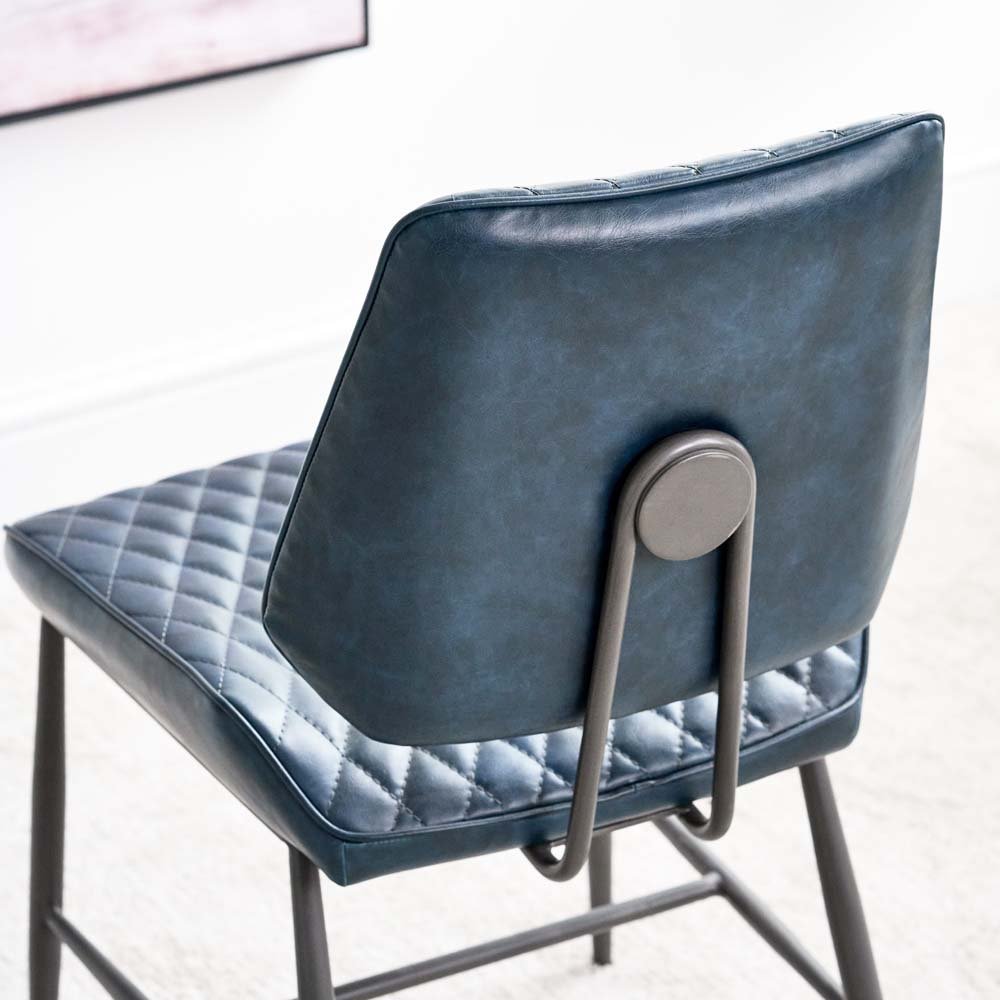 Woods Adelaide 180cm Dining Table & 6 Digby Dining Chairs - Blue ...