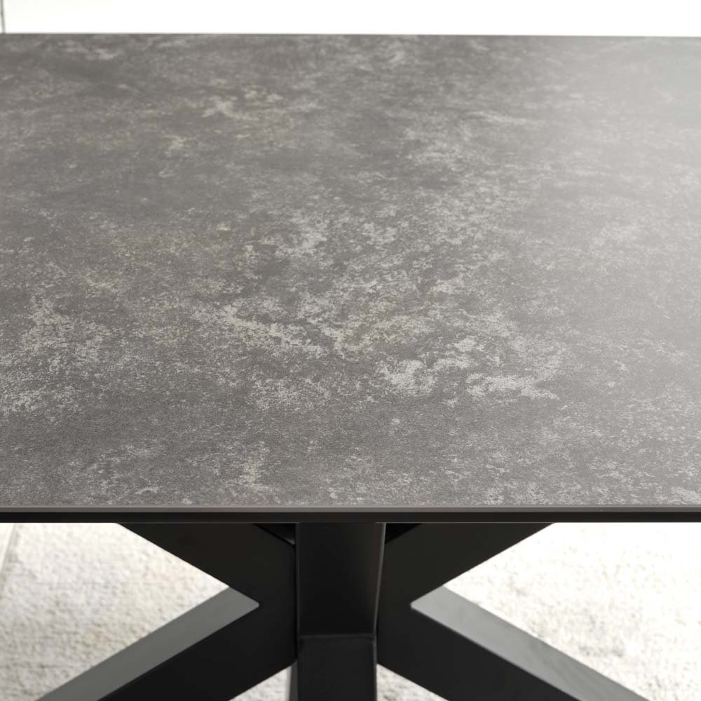 Woods Eastcote Ceramic Dining Table 200cm - Black - Woods Furniture
