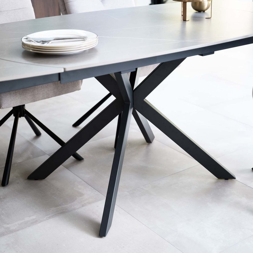 Woods Toscana Motion Table 140-200cm - Grey - Woods Furniture