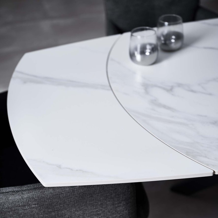 Woods Toscana Motion Table 140-200cm - White - Woods Furniture