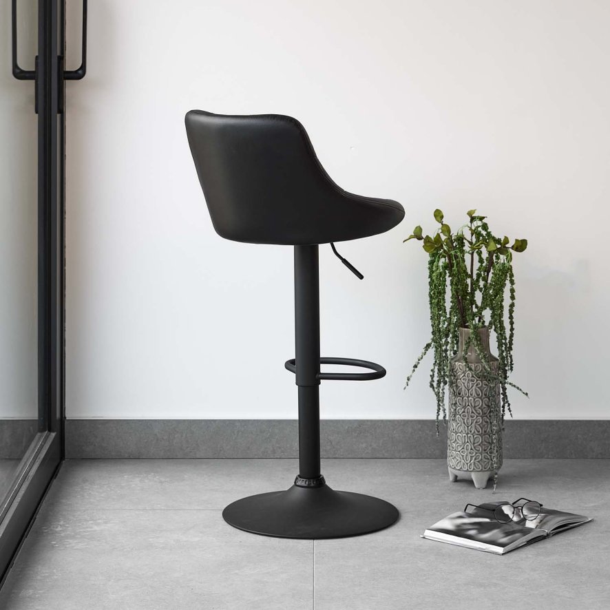 Woods Jonathan Bar Stool in Black - Woods Furniture