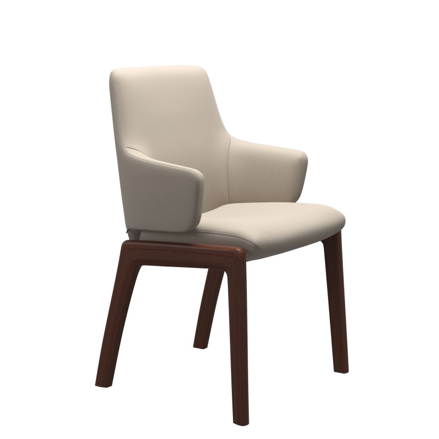 Stressless Laurel Low Back Dining Chair with Traditional Base - Woods ...