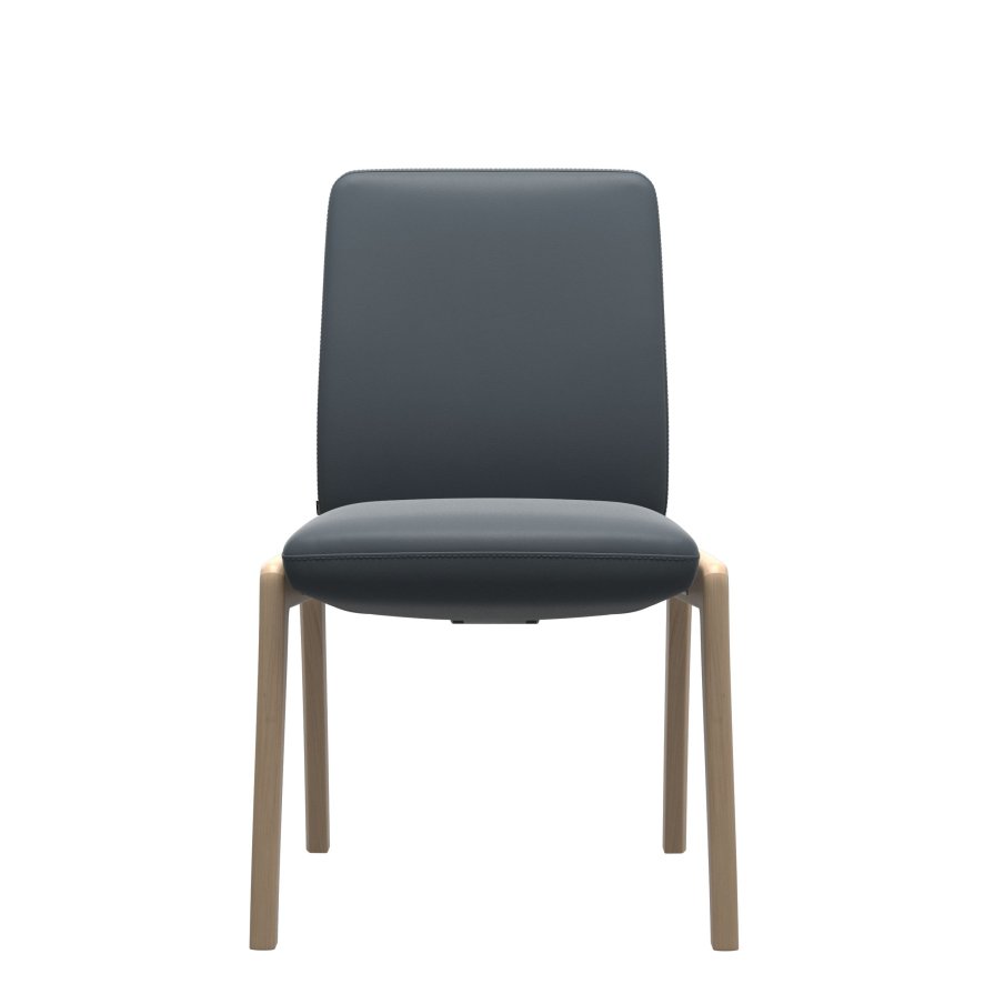 Stressless Vanilla Low Back Dining Chair with Traditional Base - Woods ...