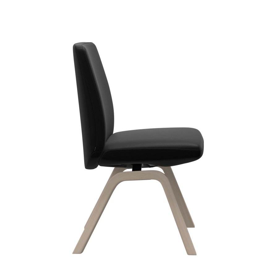 Stressless Vanilla Low Back Dining Chair with Contemporary Base - Woods ...