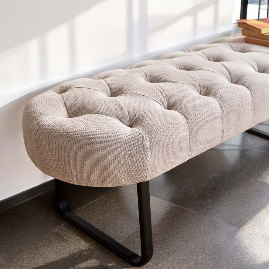 Woods Frampton Flat Bench White - Woods Furniture