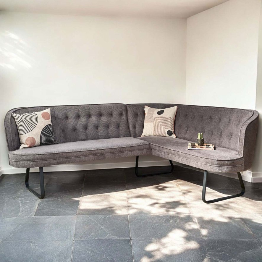 Woods Frampton Corner Bench - Anthracite (Left Hand Facing) - Woods ...