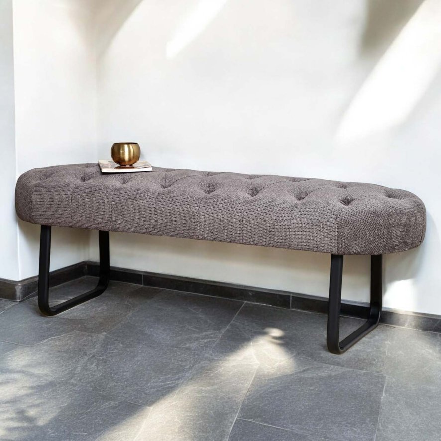 Woods Frampton Flat Bench Anthracite - Woods Furniture