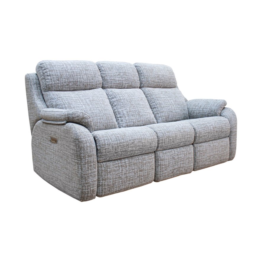 G Plan Kingsbury 3 Seater Double Power Recliner Sofa with Headrest ...