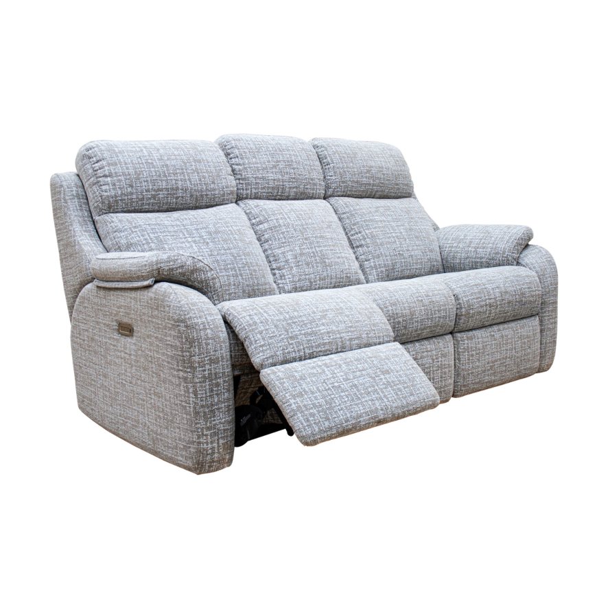 G Plan Kingsbury 3 Seater Double Power Recliner Sofa with Headrest ...