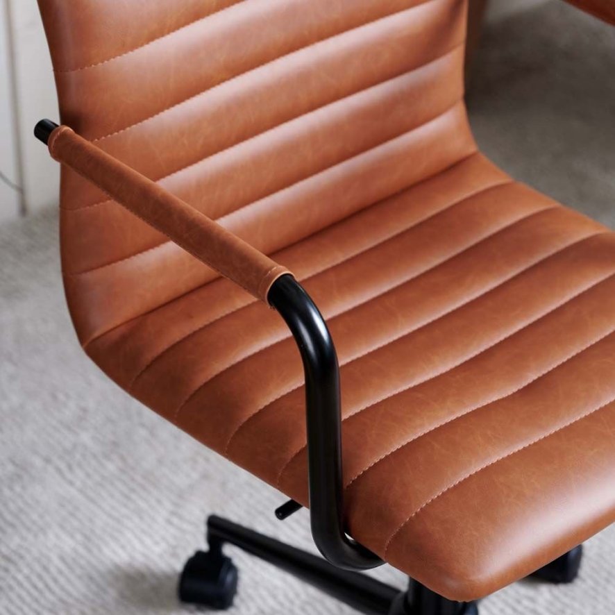 Trend Adjustable Desk Chair - Vintage Brandy | Adjustable Desk Chair ...