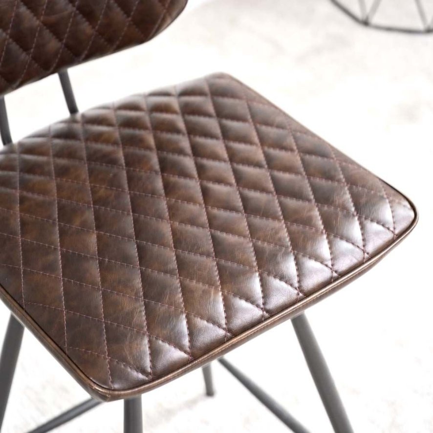 Digby Bar Stool - Dark Brown - Woods Furniture